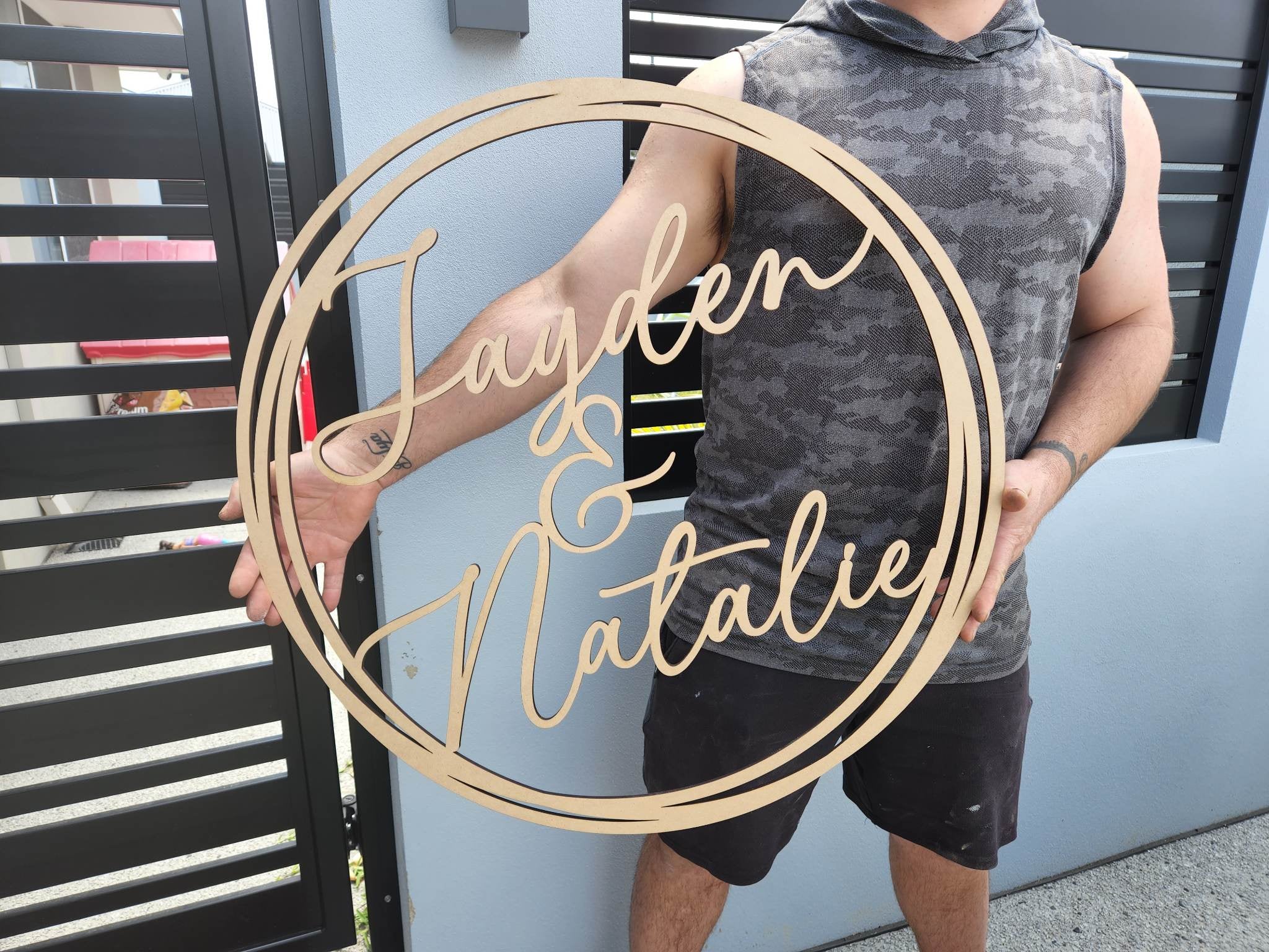 Extra Large 70cm Circle Sign | The Laser Shark Shop